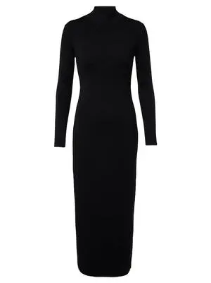TOM FORD Wool Midi Dress - Black