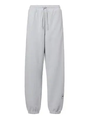Adidas By Stella McCartney Cotton-blend Fleece Sweatpants - Grey