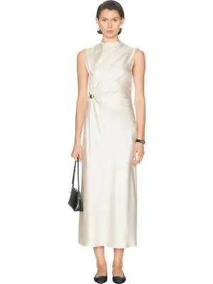 Loulou De Saison Roan Sleeveless Draped Dress - Ivory