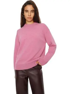 REFORMATION Fabian Crew Sweater - Pink