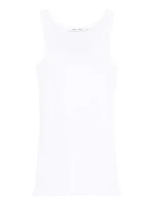 SAMSOE SAMSOE Jersey Tank Top - White