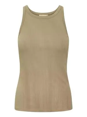 GESTUZ Drew Ribbed Tank Top - Neutrals
