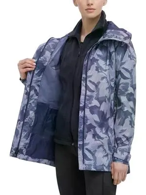 Columbia Floral-print Raincoat - Purple