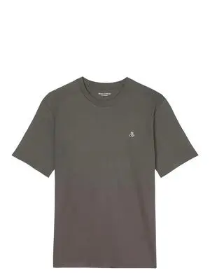 Marc O'polo Logo-embroidered T-shirt - Grey