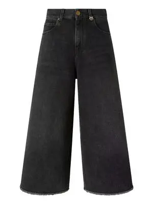 Pinko Frayed-hem Jeans - Black
