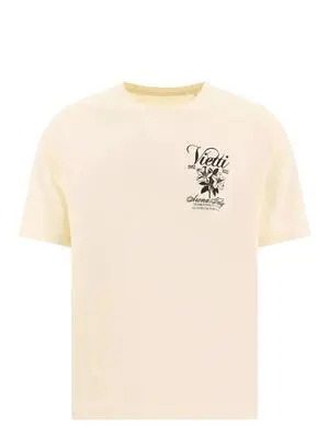 VIETTI MERCHANDISE Floral-print 70th Anniversary T-shirt - Neutrals