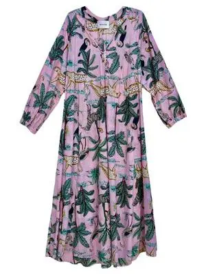 Baacal Denni Weekend Floral Print Dress Pink Palm