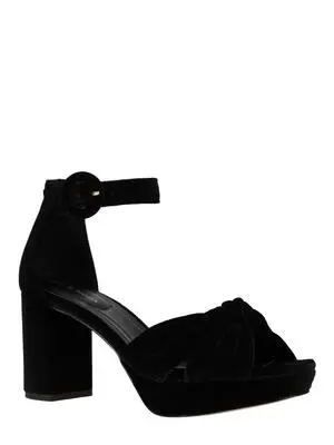 Pelle Moda Anesa Ankle Strap Platform Sandal - Black