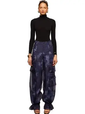 AMUR Bridgette Organza Cargo Pants