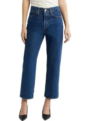 FRAME High-Waist Relaxed Straight Leg Jeans