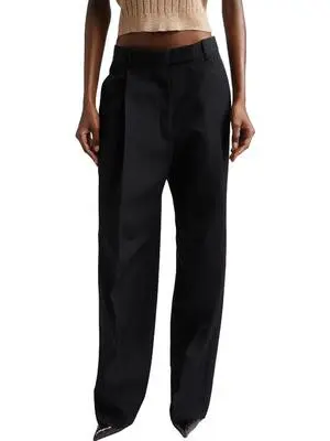 TOM FORD Pleated Wool Trousers - Lb999 Black