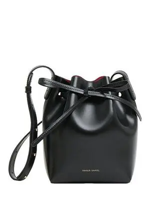 MANSUR GAVRIEL Mansur Gavriel Mini Mini Bucket Bag Spazzolato/black/flamma