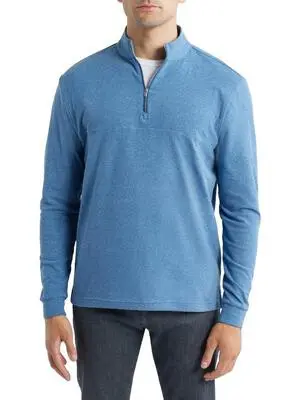 Johnnie-o Mikey Quarter Zip Pullover - Splash