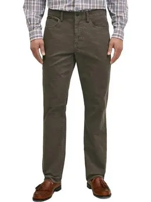 Brooks Brothers Stretch Cotton Corduroy Five Pocket Pants - Charcoal Gray