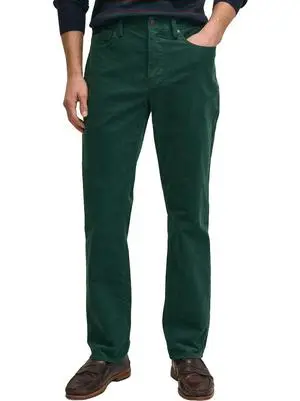 Brooks Brothers Stretch Cotton Corduroy Five Pocket Pants - Trekking Green