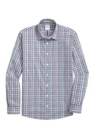 Brooks Brothers Performance Button-up Shirt - Blue Multi Gingham