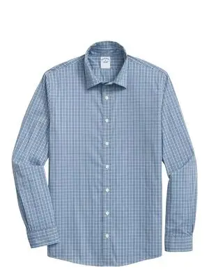 Brooks Brothers Performance Button-up Shirt - Hydrangea Navy Check