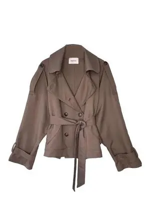 Baacal Julia Short Trench Coat - Taupe