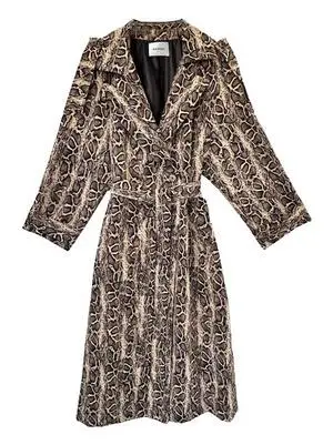 Baacal Aria Double-Breasted Trench Python