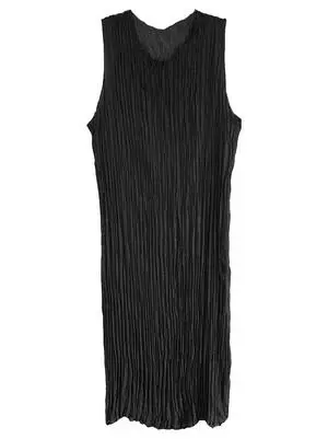 Baacal Jaya Pleated Midi Dress - Black