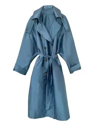 Baacal BAACAL Delia Long Oversized Trench Light Blue
