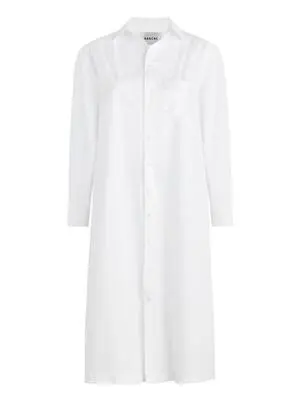 Baacal Long Cotton Shirt Dress - White