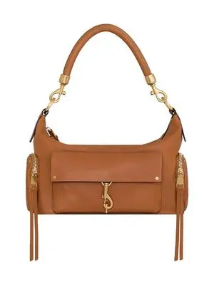 Rebecca Minkoff Mab Leather Shoulder Bag - Caramel