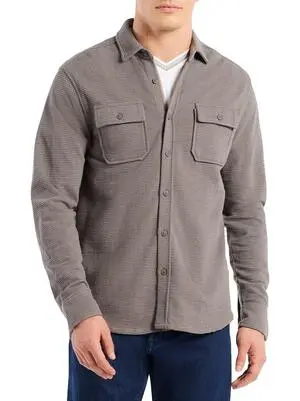 Robert Graham Brunner Knit Button-up Shirt - Charcoal