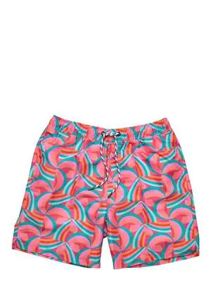 SNAPPER ROCK Printed Swim Shorts - Geo Melon