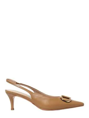 TWINSET Slingback Pumps - Camel