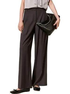 TWINSET Wide Leg Trousers Grey