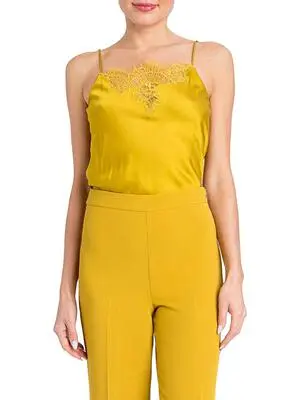 TWINSET Lace Detailed Top - Yellow