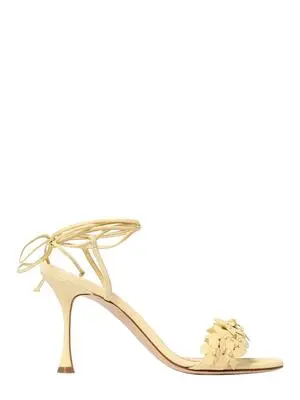 Manolo Blahnik Heeled Sandal - Yellow