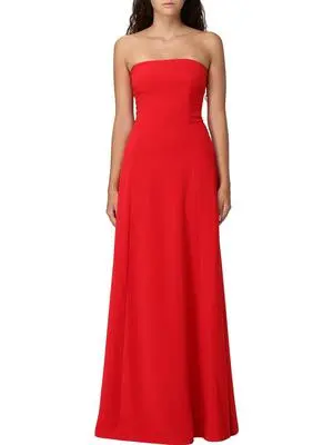Solace London Strapless Gown - Red