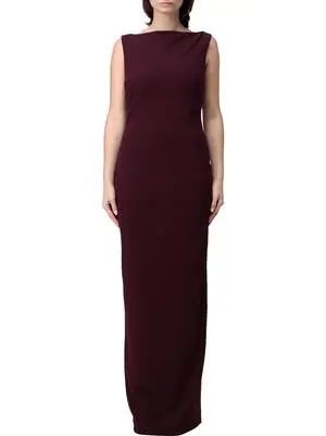 Solace London Sleeveless Gown - Burgundy