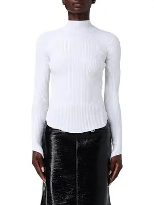 COURREGES Long Sleeve Sweater - White