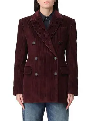 Brunello Cucinelli Double Breasted Jacket - Wine