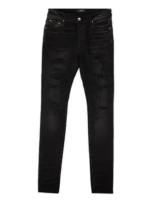 Amiri Thrasher Plus Distressed Jeans - Black