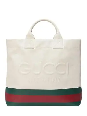 Gucci Canvas Tote - White