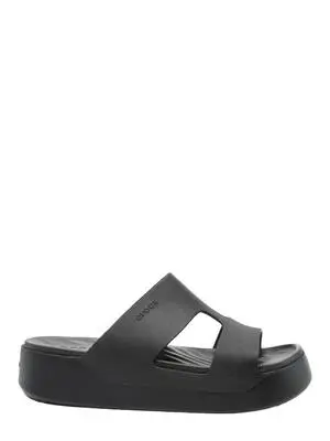 CROCS Platform Double-strap Slides - Black