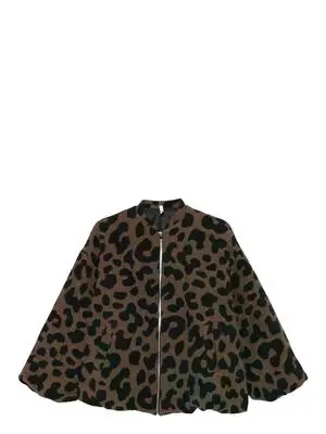 Imperial Leopard-print Zip-up Jacket - Brown
