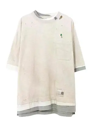 Mihara Yasuhiro Layered Pocket T-shirt - Neutrals