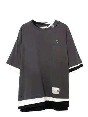 Mihara Yasuhiro Layered Pocket T-shirt - Grey