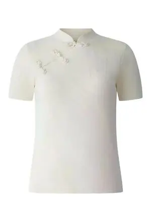 Shanghai Tang Knotted-detail Qipao Top - White