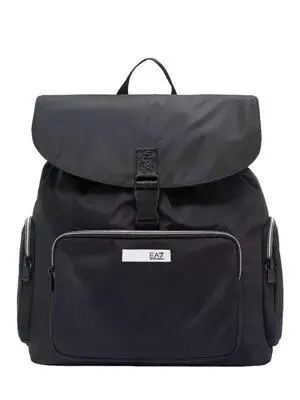 Emporio Armani Buckle-fastening Backpack - Black