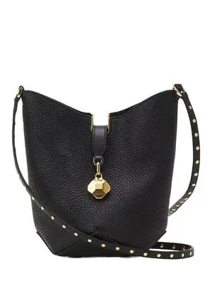 LANVIN Studded Leather Bucket Bag - Black