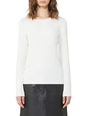 Max Mara Crewneck Knit Top - Ecru