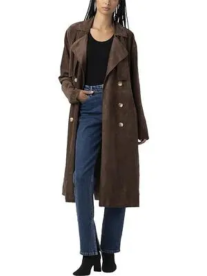 Blanknyc Faux Suede Trench Coat - Down To Earth
