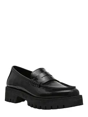 Steve Madden Langsten Loafer Flats Black Box