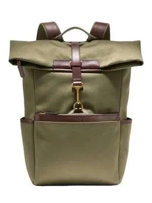 Cole Haan Brushed Twill Backpack - Olive Green/ch Madiera